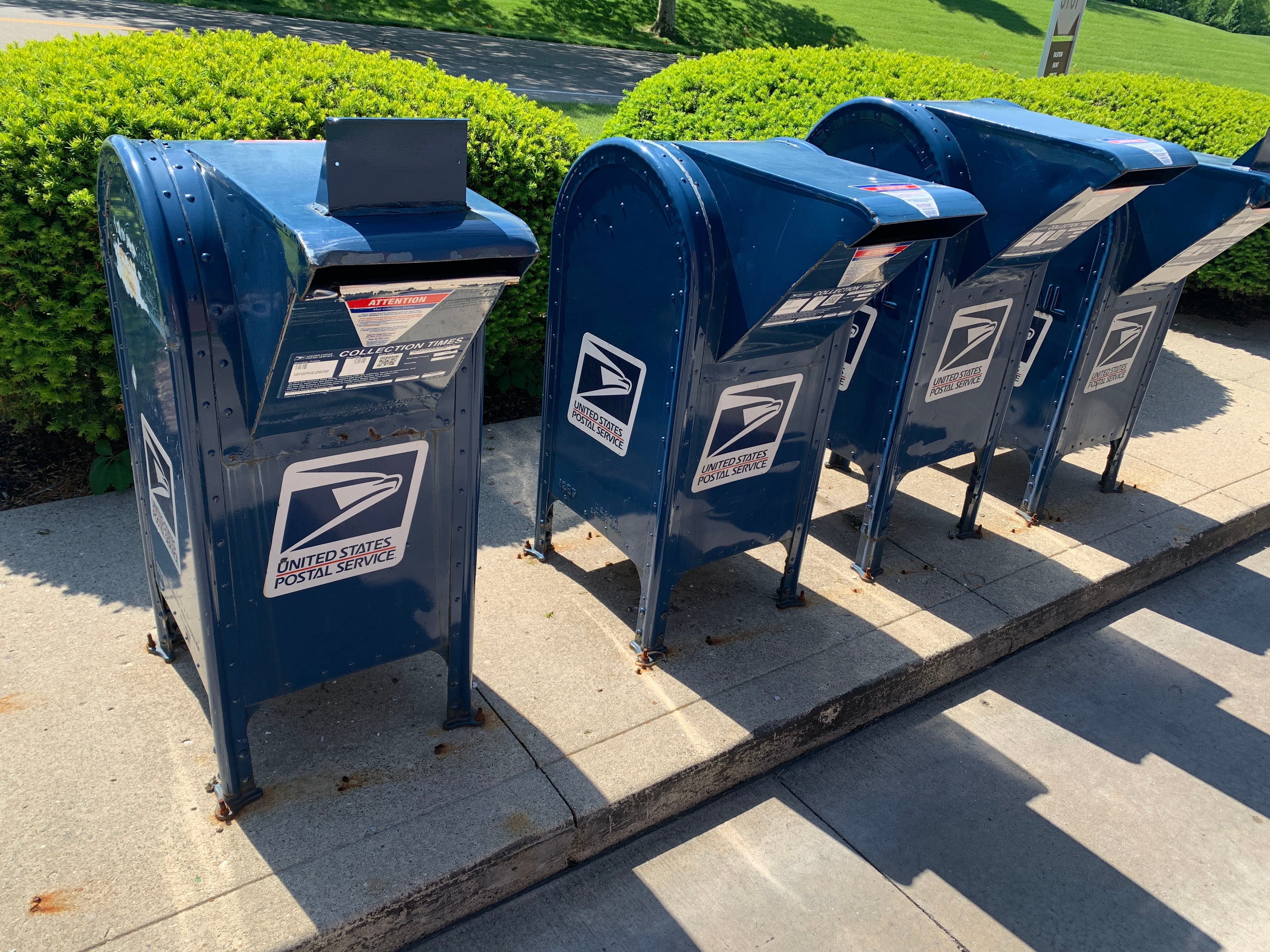 Usps Blue Mailbox